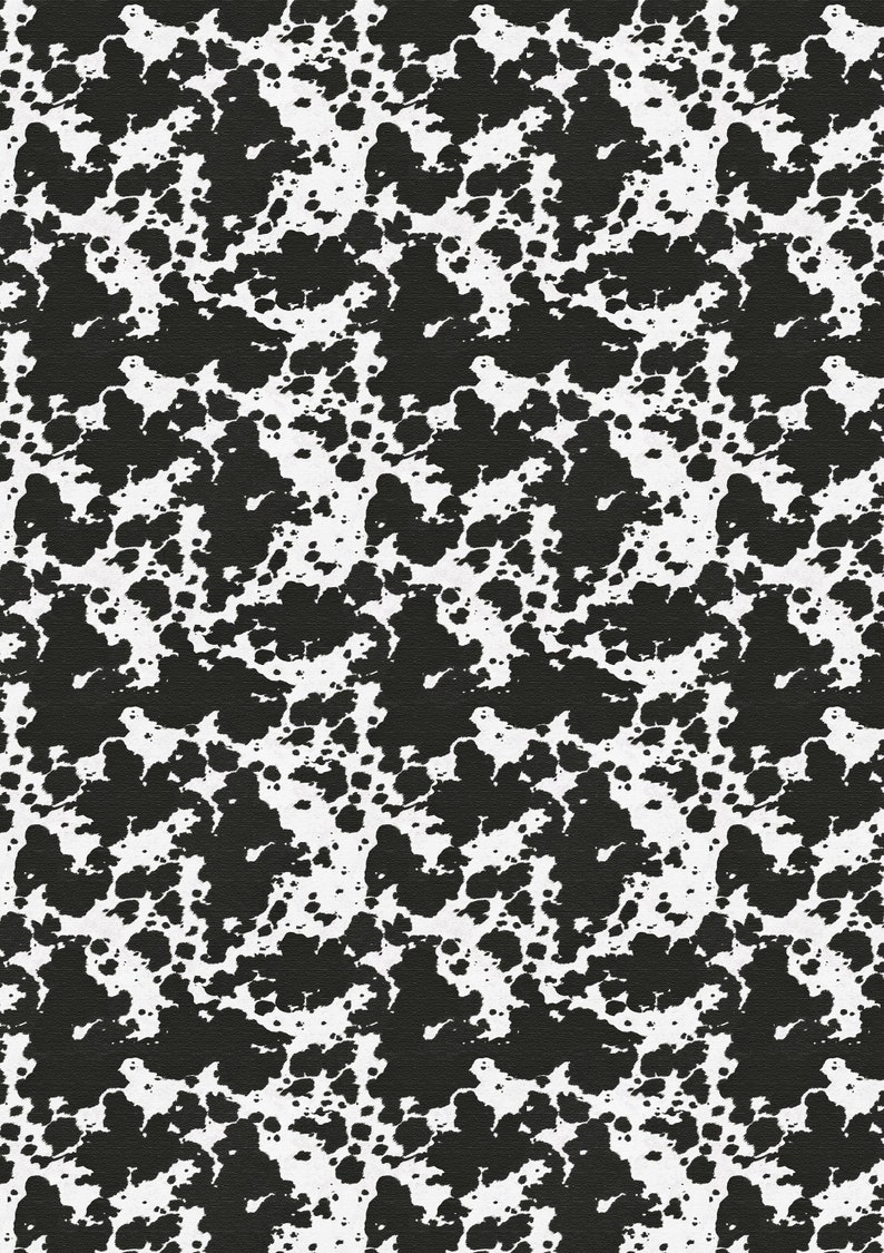 12 X 17 Cowhide Black 2 HTV Cow Print Spots - Etsy