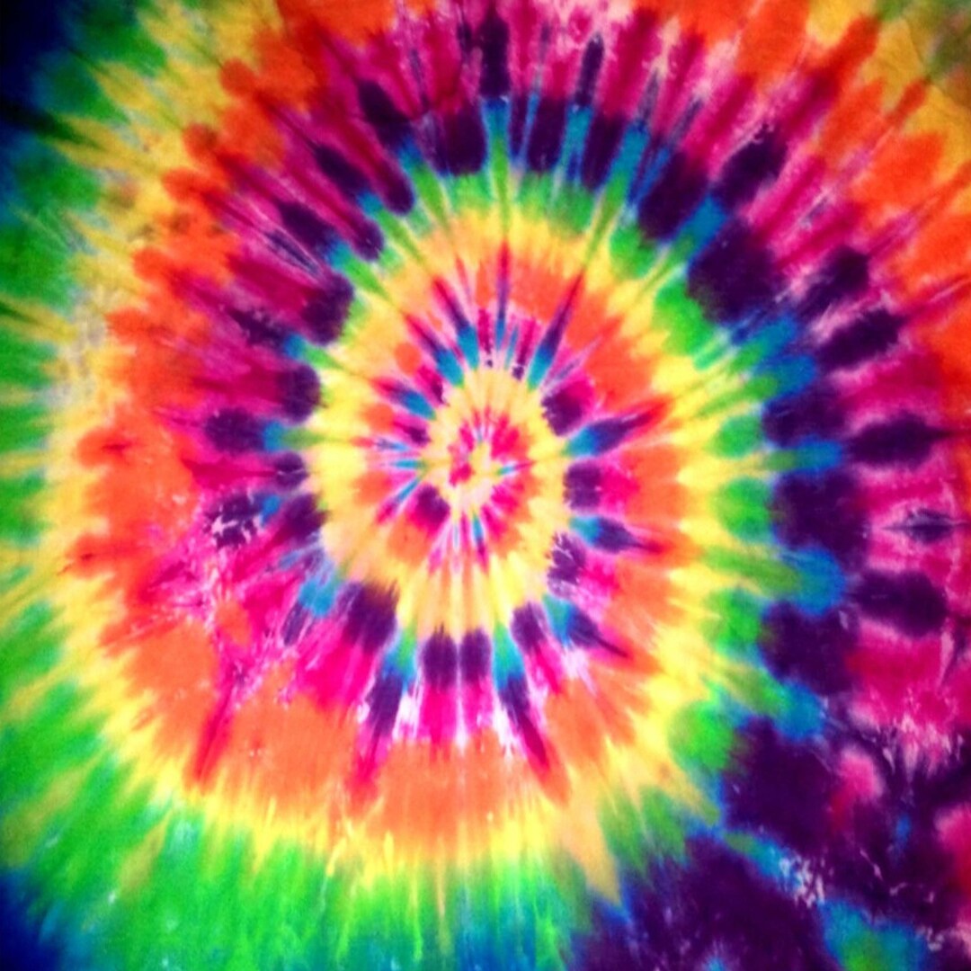 12 X 12 Tie Dye Pattern Decal Vinyl Retro Colorful Permanent Waterproof ...