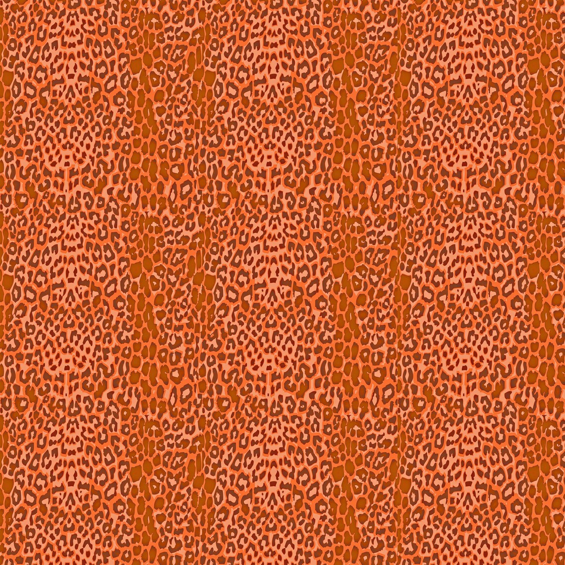 12 X 12 Cheetah Orange Decal Vinyl Animal Print - Etsy UK