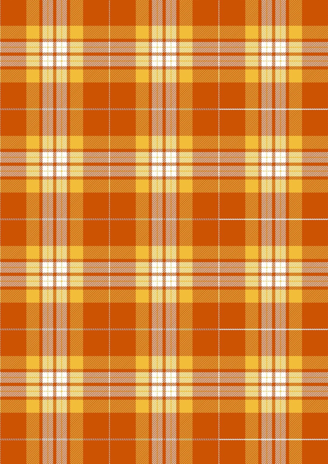 12 X 17 Fall Plaid Large Orange Yellow Pattern HTV Heat Transfer Vinyl ...