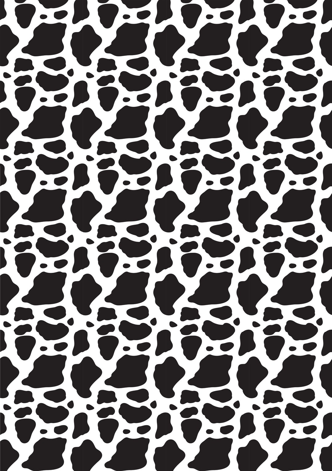 12 X 17 Cow Print HTV Sheet Patterned Vinyl Sheets Printed Heat ...