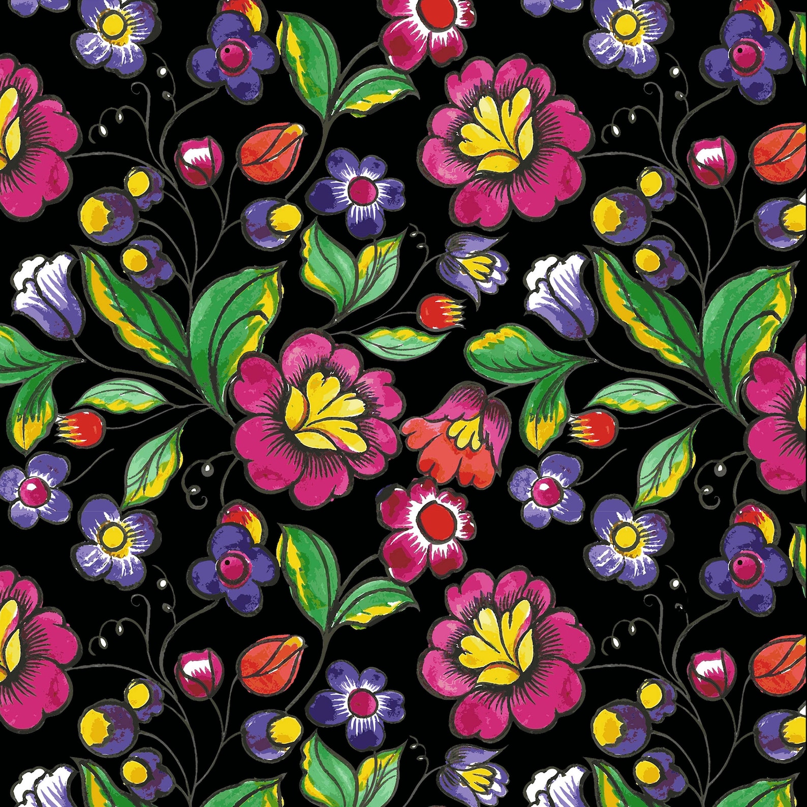12 X 12 Mexican Flowers Decal Vinyl Mexico Zarape Permanent Waterproof ...