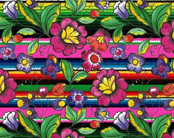 12 X 17 Serape and Yellow Sunflowers HTV Sheet | Etsy