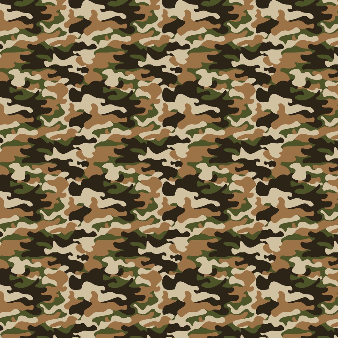 12 X 12 Camouflage Green Decal Vinyl Military Camo Permanent Waterproof ...