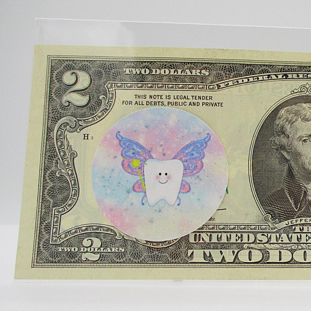 Tooth Fairy Gift Boy Girl Unique Two Dollar Bill Uncirculated Genuine ...
