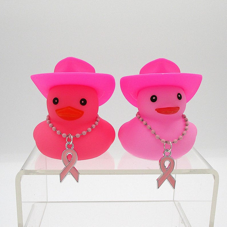 Breast Cancer Awareness Rubber Duck, Cowboy Hat Pink Ribbon Dashboard ...