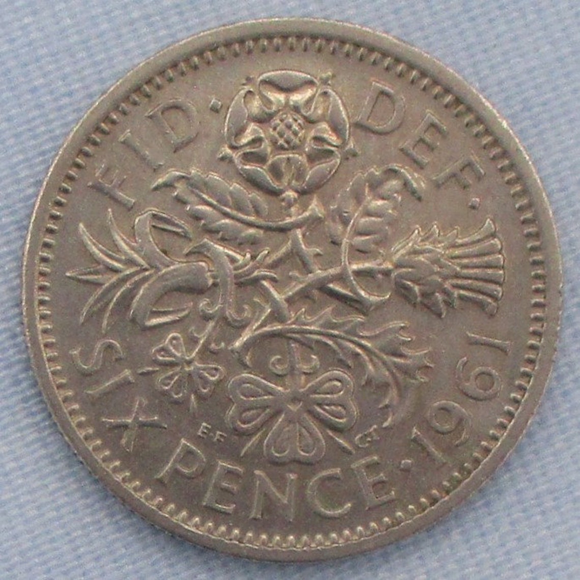 Lucky Sixpence for Bride Queen Elizabeth II Sixpence the Origin of Wedding Rhyme© Story Card ...