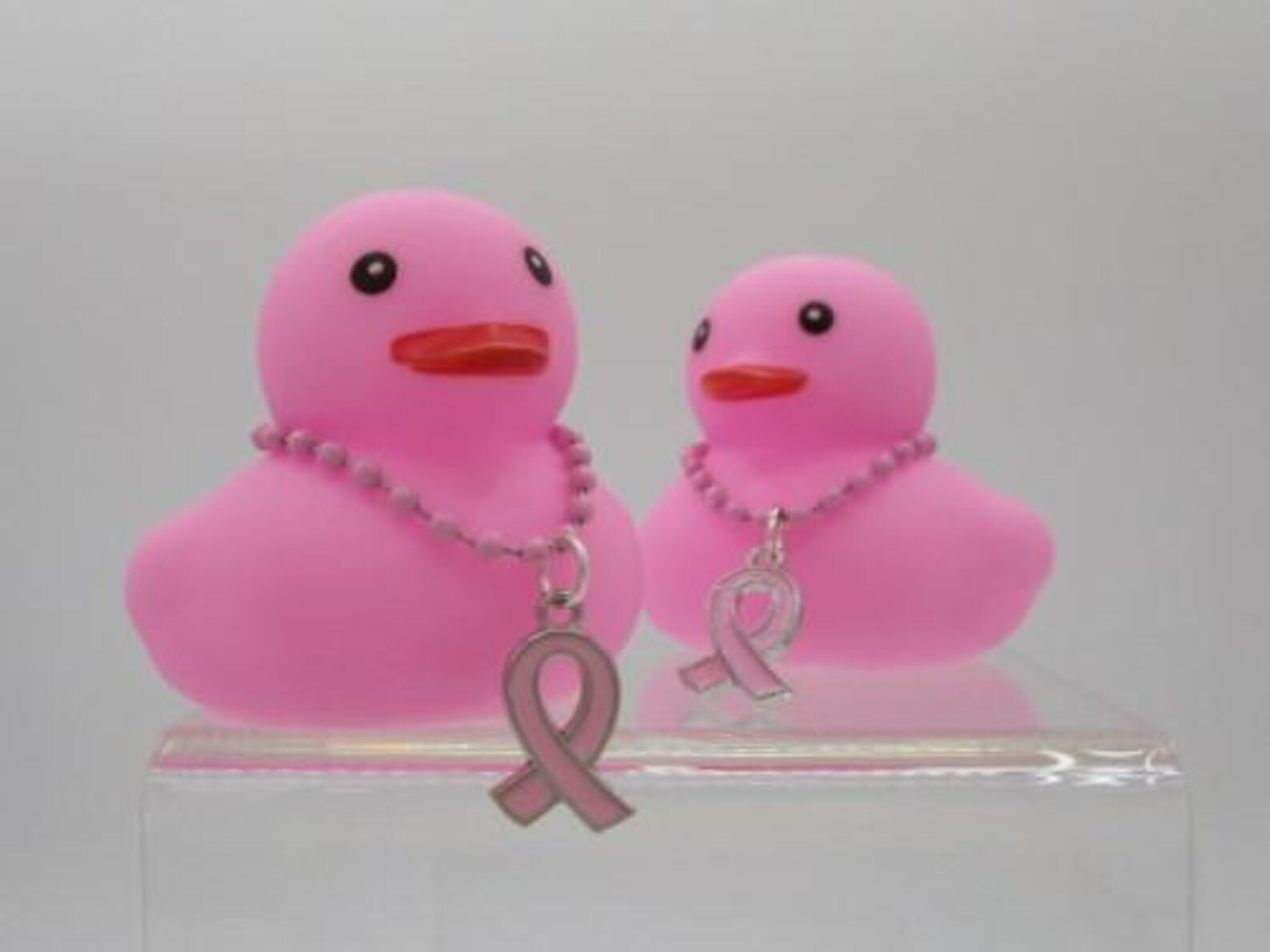 Breast Cancer Awareness Rubber Duck, Pink Ribbon Dashboard Decor ...