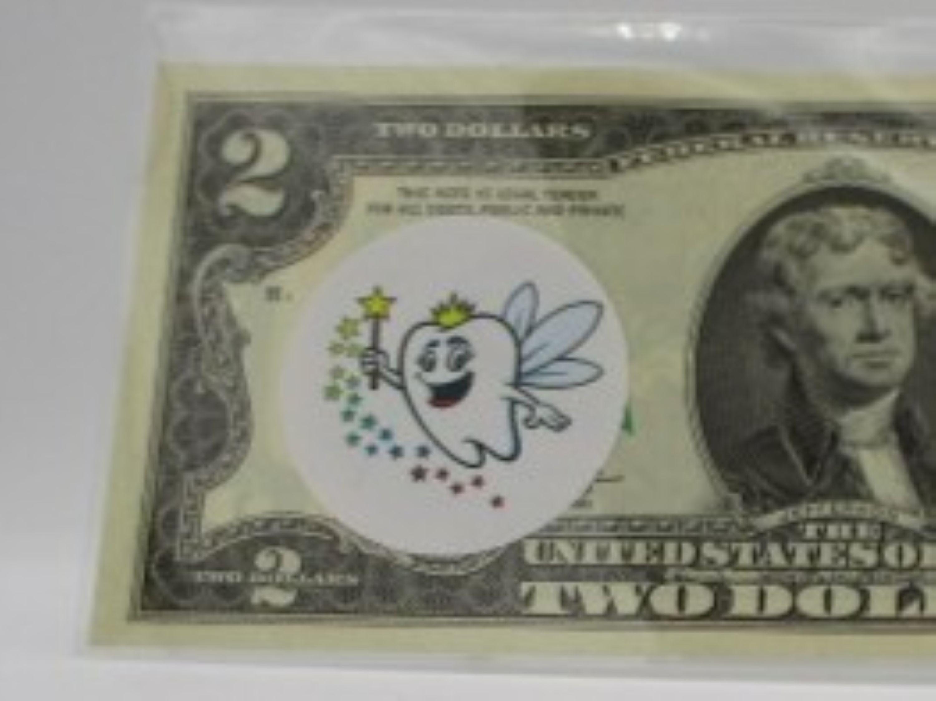 Tooth Fairy US 2 Dollar Bill Uncirculated Authentic US Currency ...