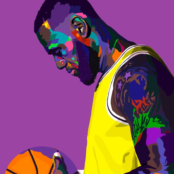 Lebron James Art - Etsy