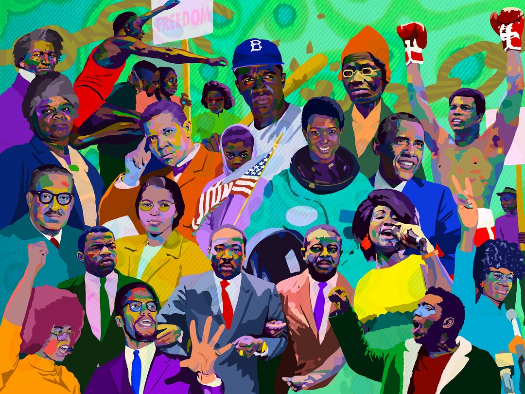 American Royalty Civil Rights Leaders Art Pop Art Prints Celebrity Art ...