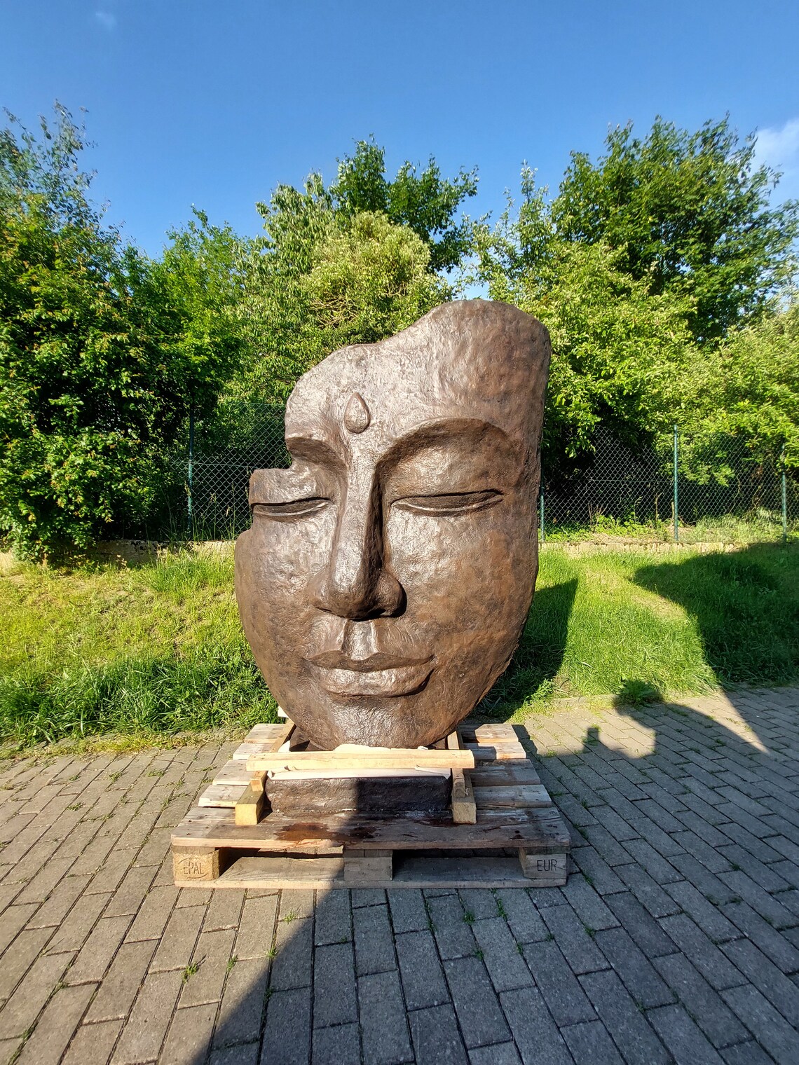 Buddha Face Freestanding Sculpture H170cm Oriental Garden - Etsy