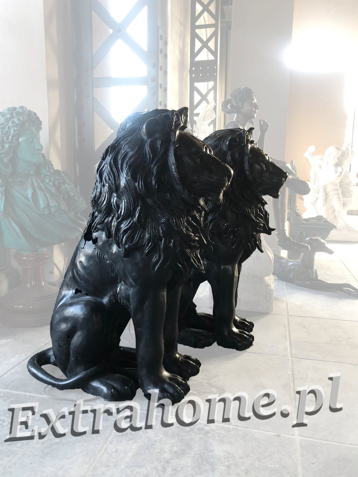 Lion replica "The South Bank Lion" 365cm bronze sculpture - Unique ...