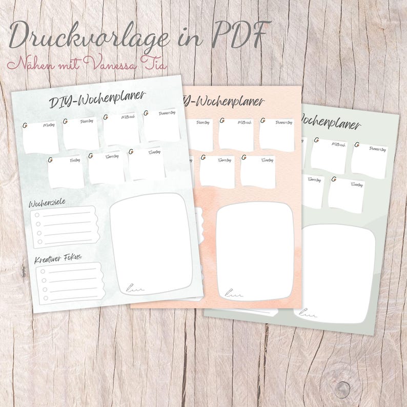 DIY Weekly Planner - Your Projects Perfectly Organized Template - Etsy