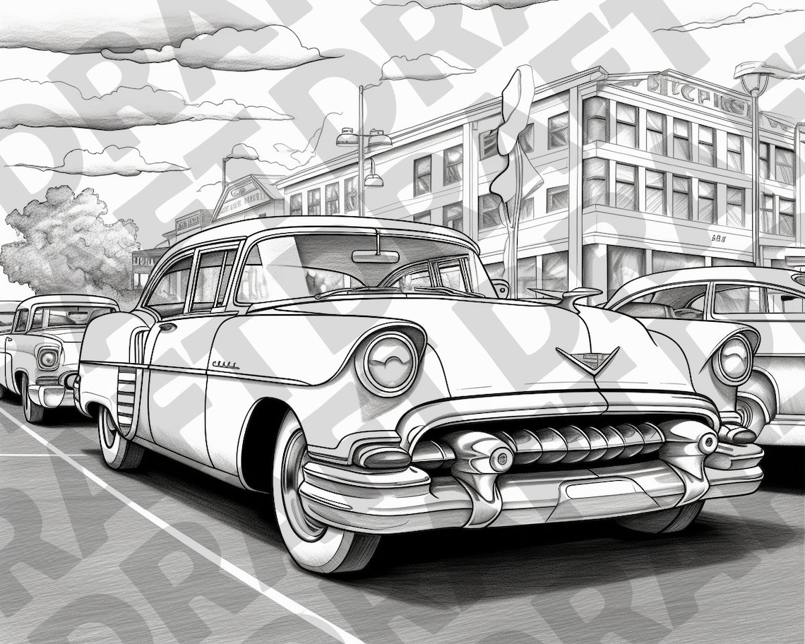 Printable Old Car Coloring Pages Classic Car Coloring Pages for ...