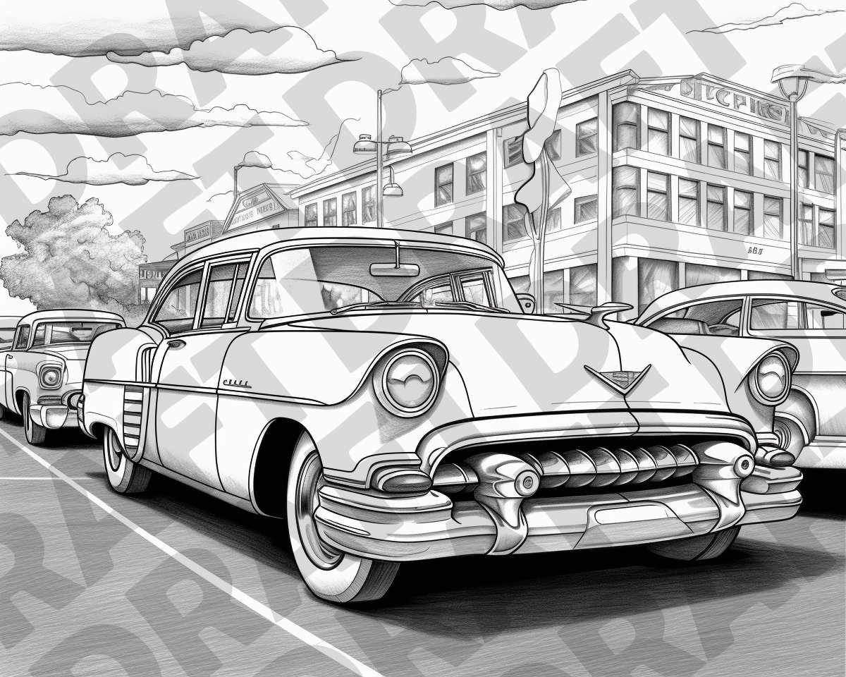 Printable Old Car Coloring Pages Classic Car Coloring Pages for ...