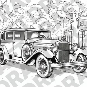 Coloring Pages Vintage Cars Classic Car Coloring Pages for Kids Adults ...