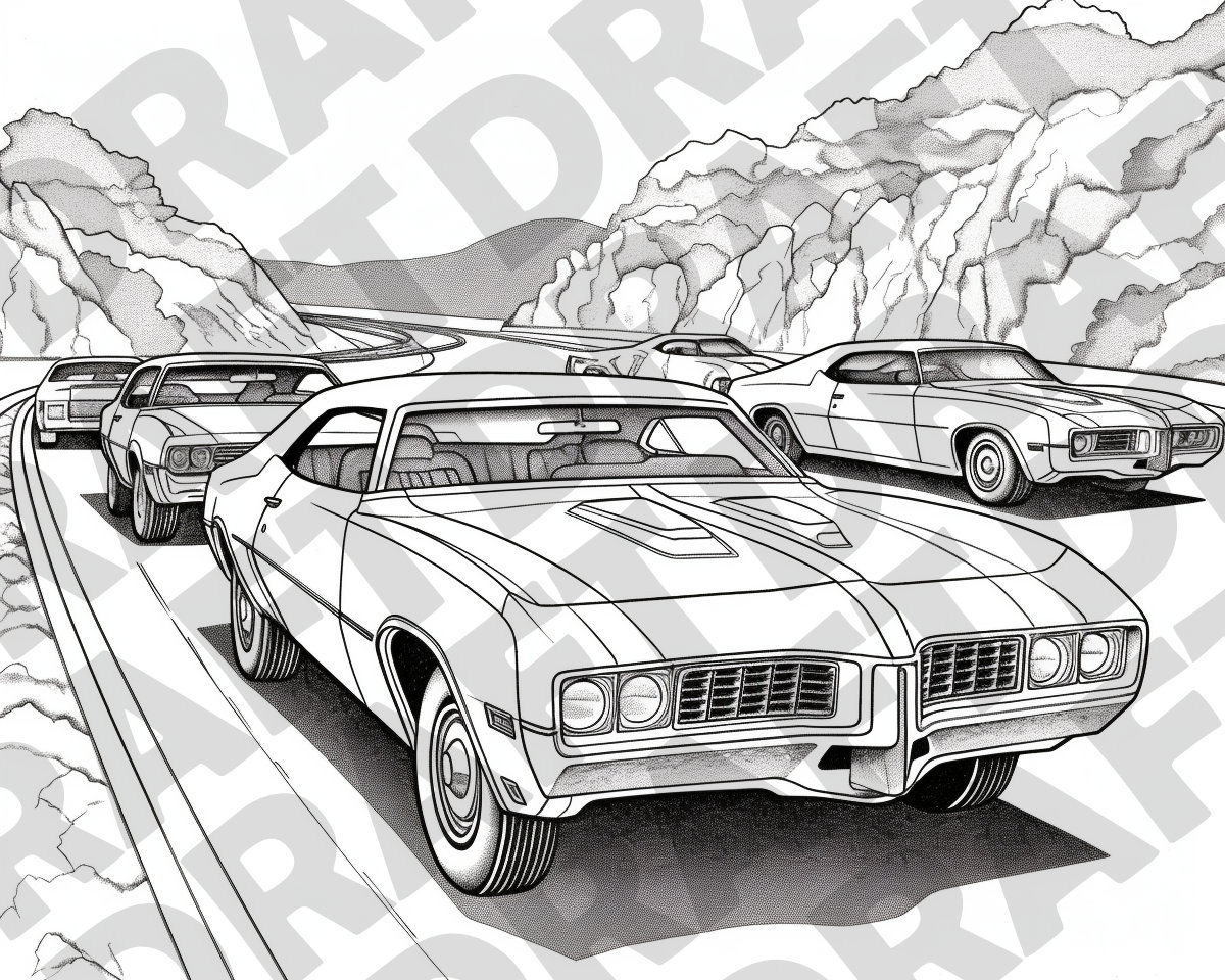 Printable Classic Car Coloring Pages Old-fashioned Car Coloring Sheets ...