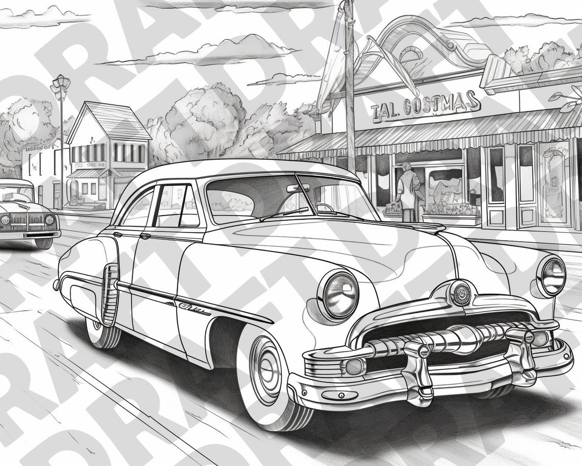 Printable Old Car Coloring Pages Classic Car Coloring Pages for ...