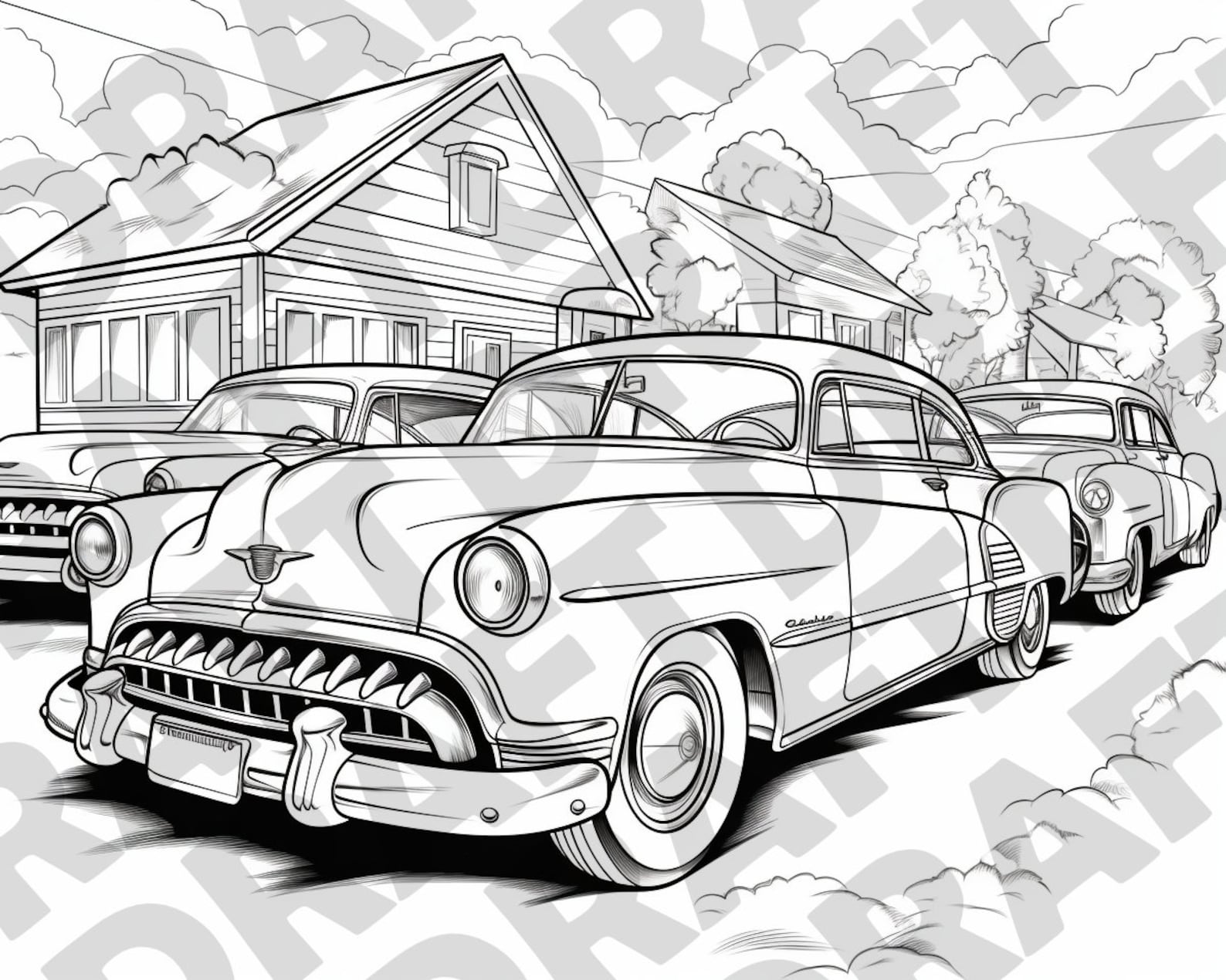 Printable Old Car Coloring Pages Classic Car Coloring Pages for ...