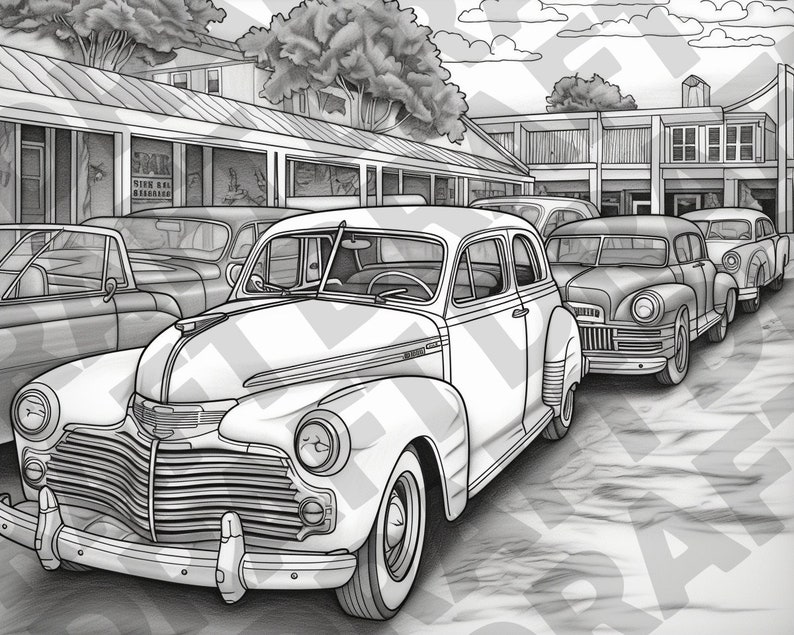 Printable Old Car Coloring Pages Classic Car Coloring Pages for ...