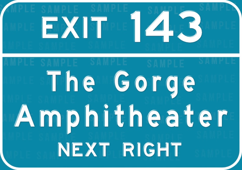 Gorge Amphitheater Digital Download | Gorge Amphitheater Sign Digital ...