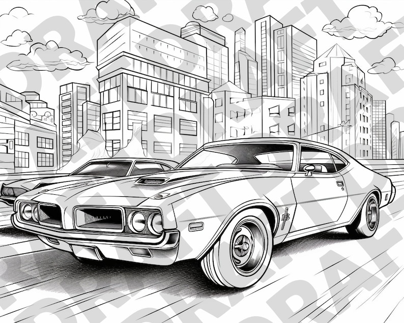 Printable Classic Car Coloring Pages Old-fashioned Car Coloring Sheets ...