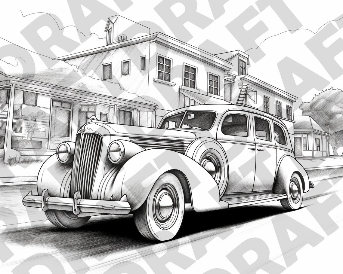 Printable Old Car Coloring Pages Classic Car Coloring Pages for ...