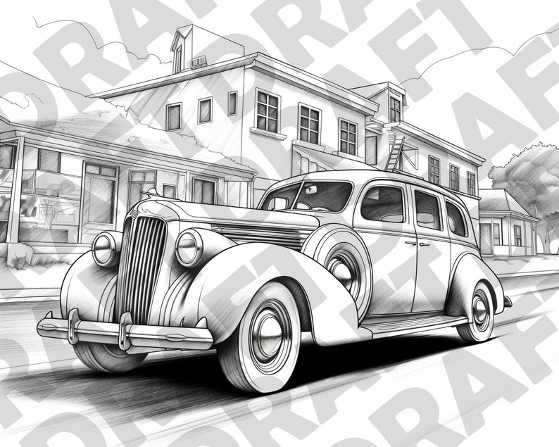 Printable Old Car Coloring Pages Classic Car Coloring Pages for ...