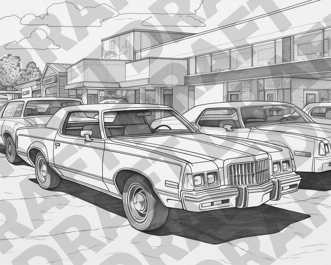 Printable Classic Car Coloring Pages Old-fashioned Car Coloring Sheets ...