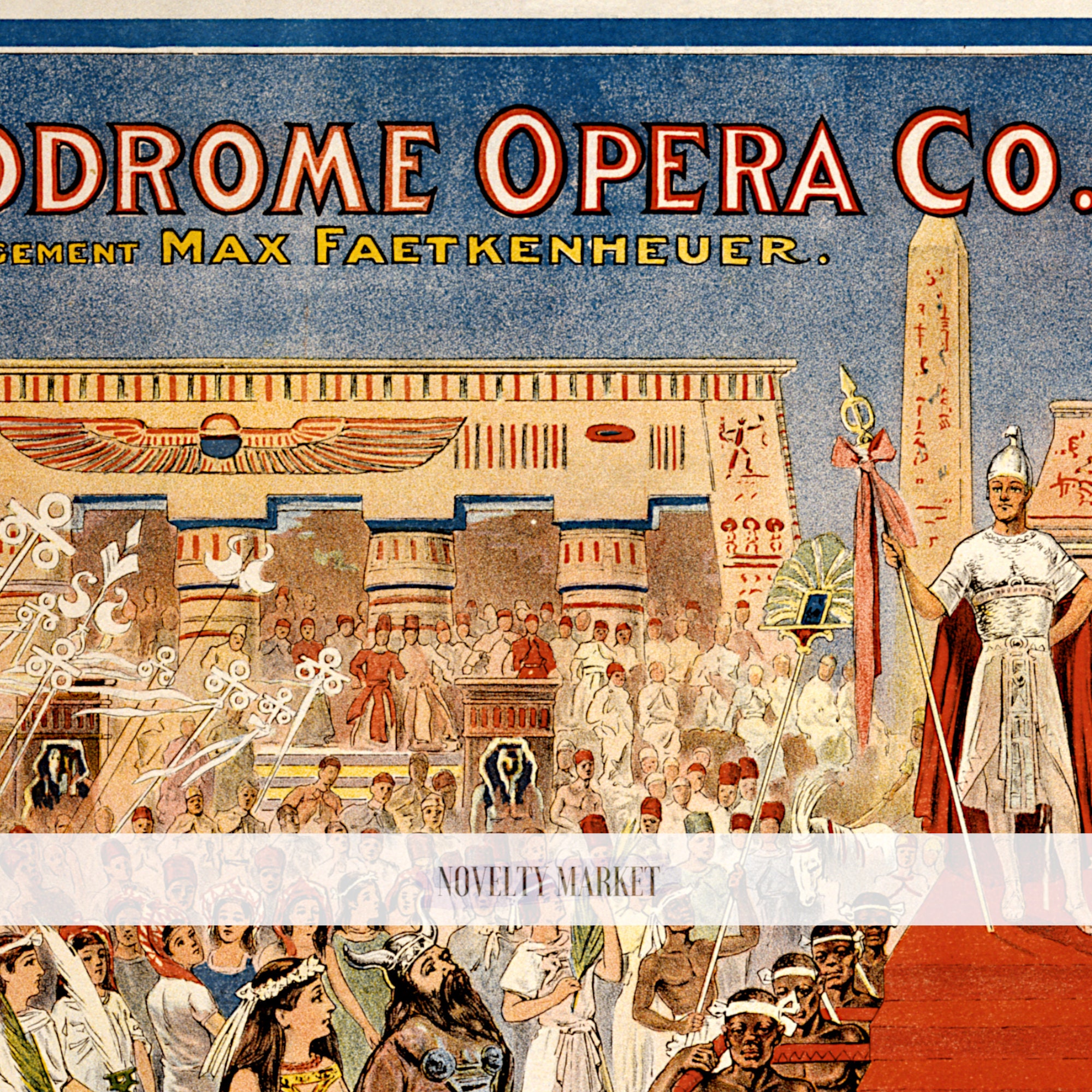 Aida Opera Print 1908 Classical Music Poster Giuseppe - Etsy
