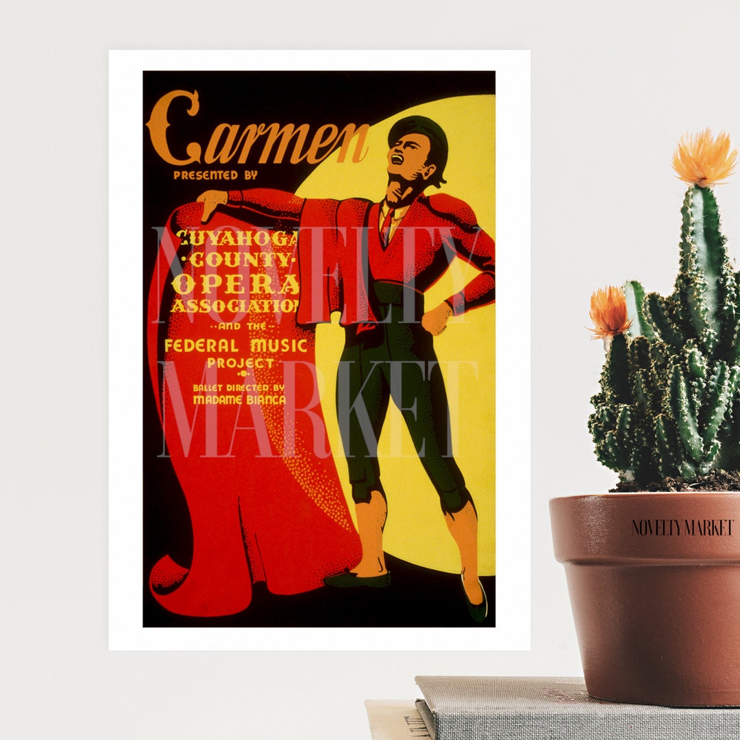 Carmen Opera Print (1939), Classical Music Poster, Georges Bizet ...