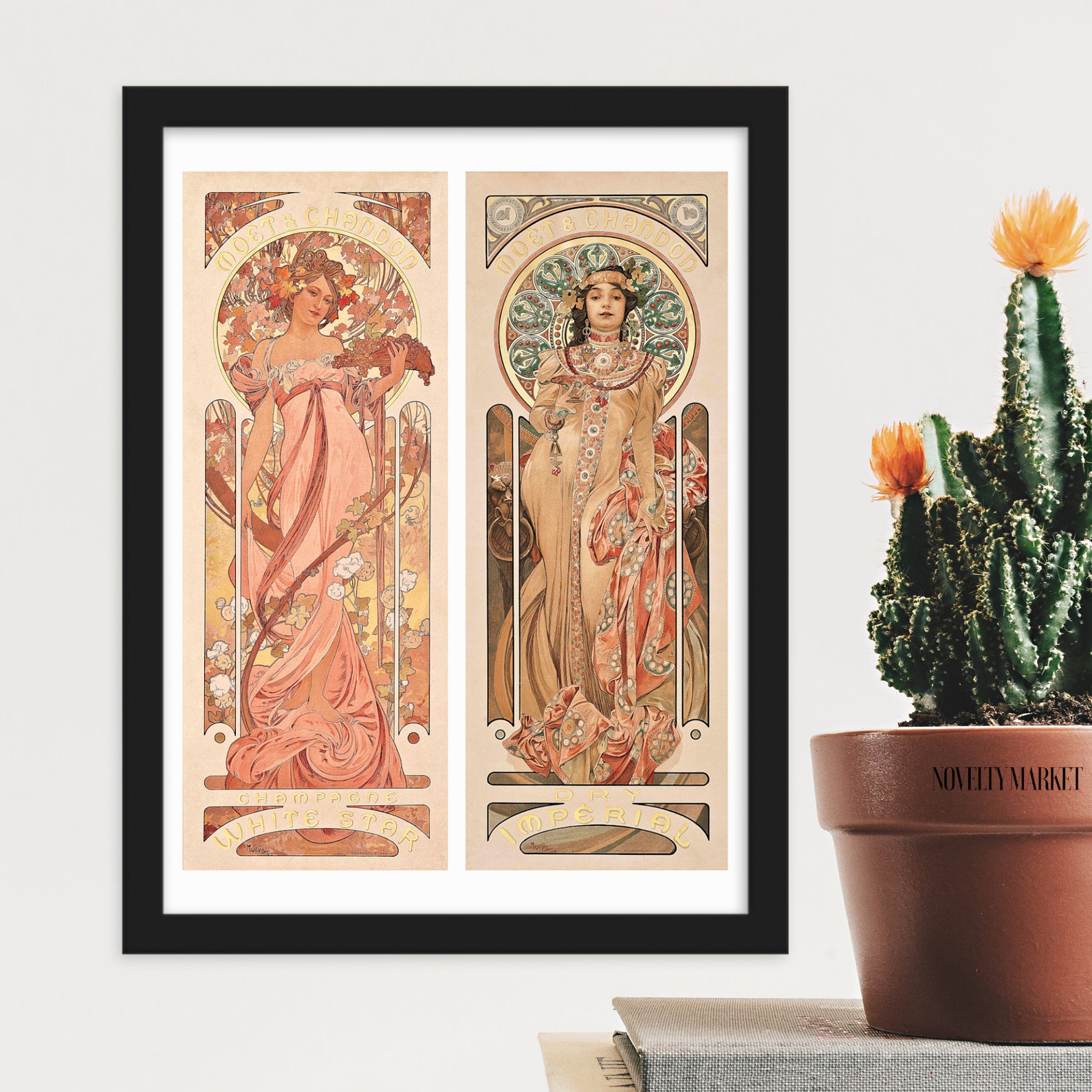 Moet Chandon 1899 by Alphonse Mucha Champagne Poster Art | Etsy