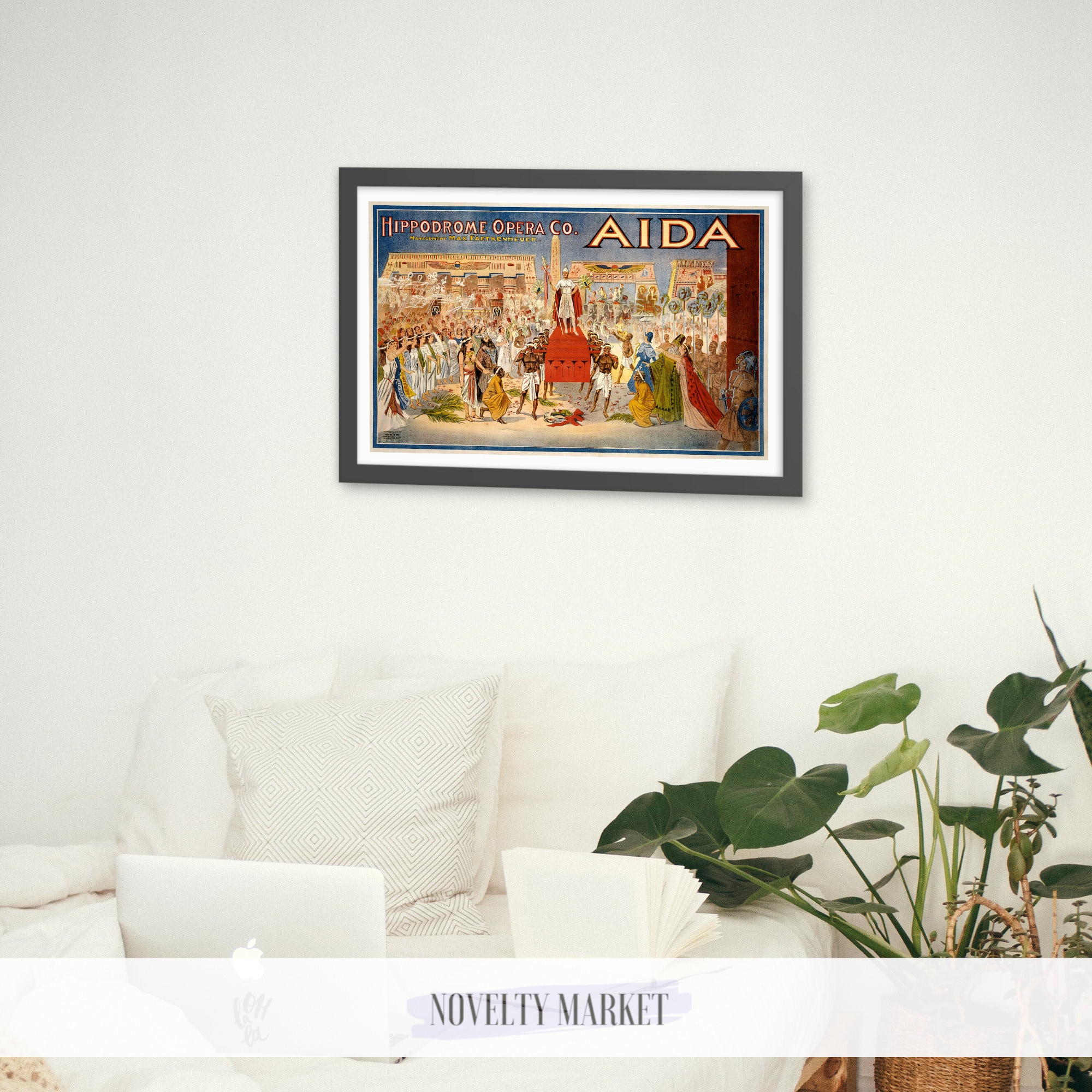 Aida Opera Print 1908 Classical Music Poster Giuseppe - Etsy