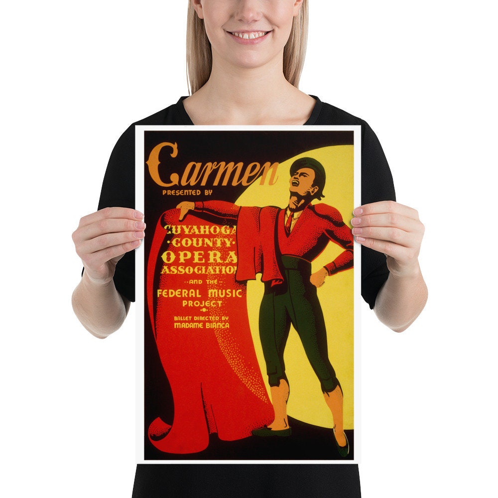 Carmen Opera Print 1939 Classical Music Poster Georges - Etsy