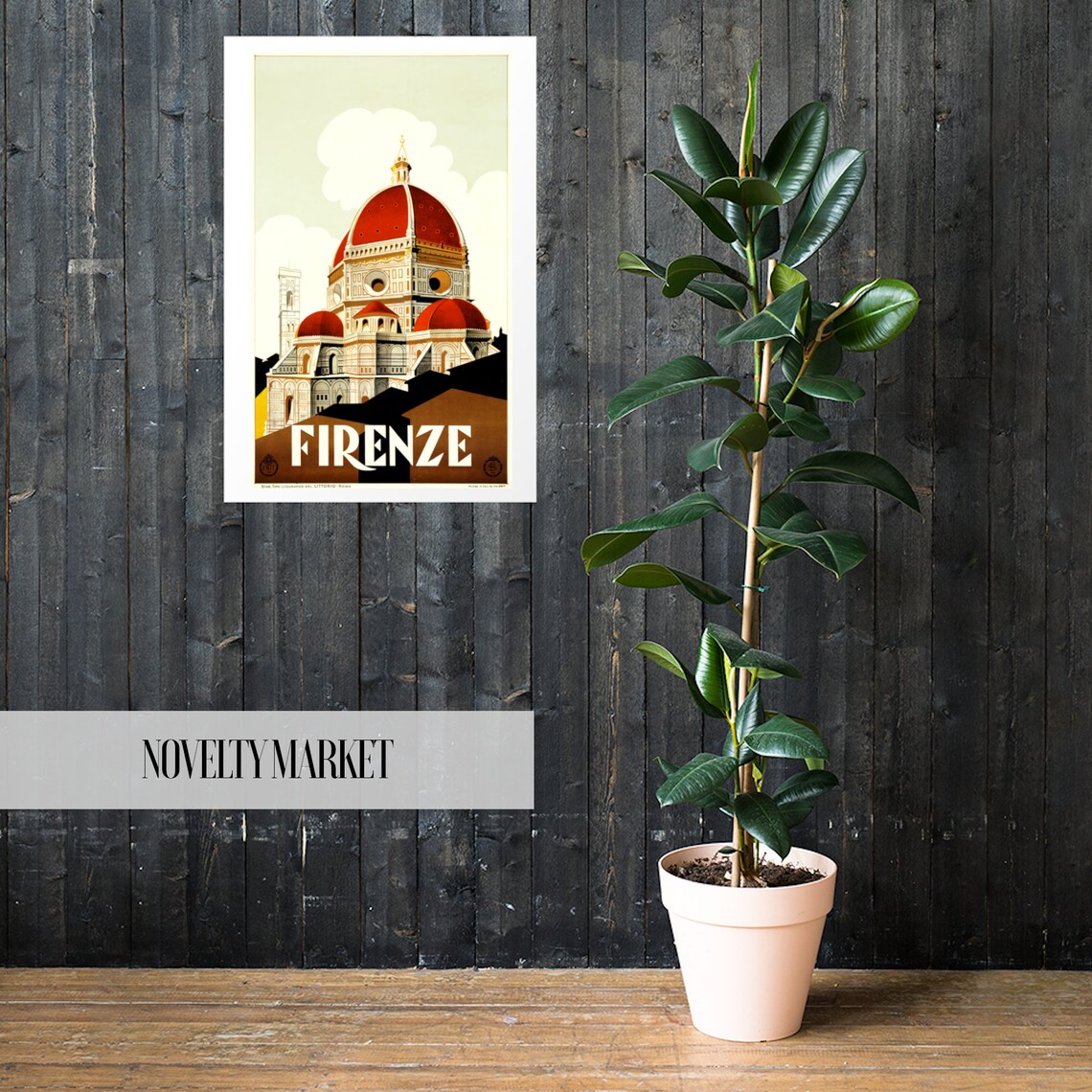 Florence Poster 1930 Vintage Firenze Italy Travel Poster - Etsy