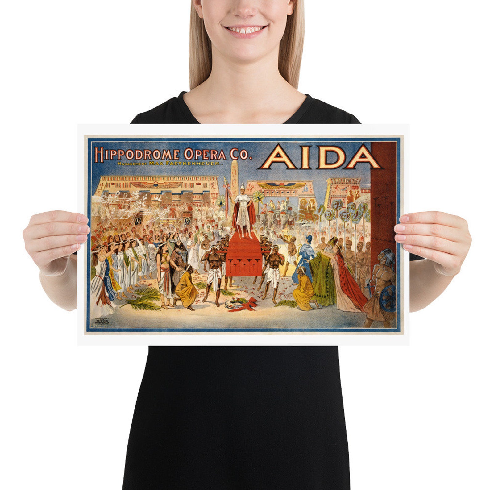 Aida Opera Print 1908 Classical Music Poster Giuseppe - Etsy