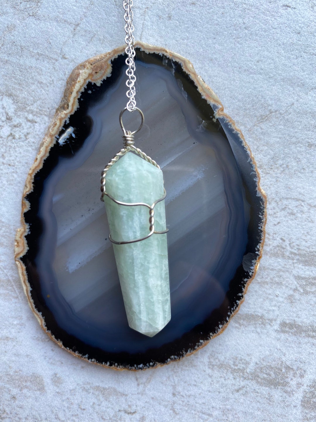Amazonite Necklace - Etsy