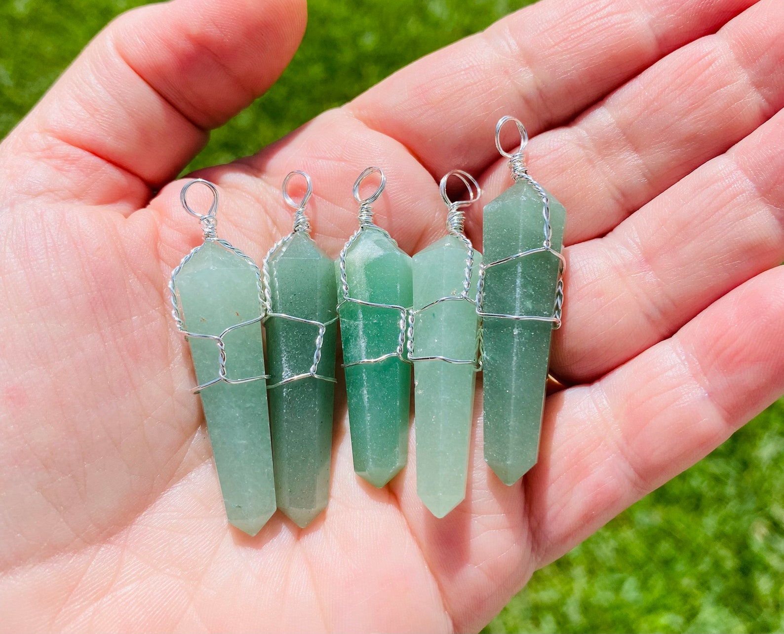 Green Aventurine Necklace | Etsy