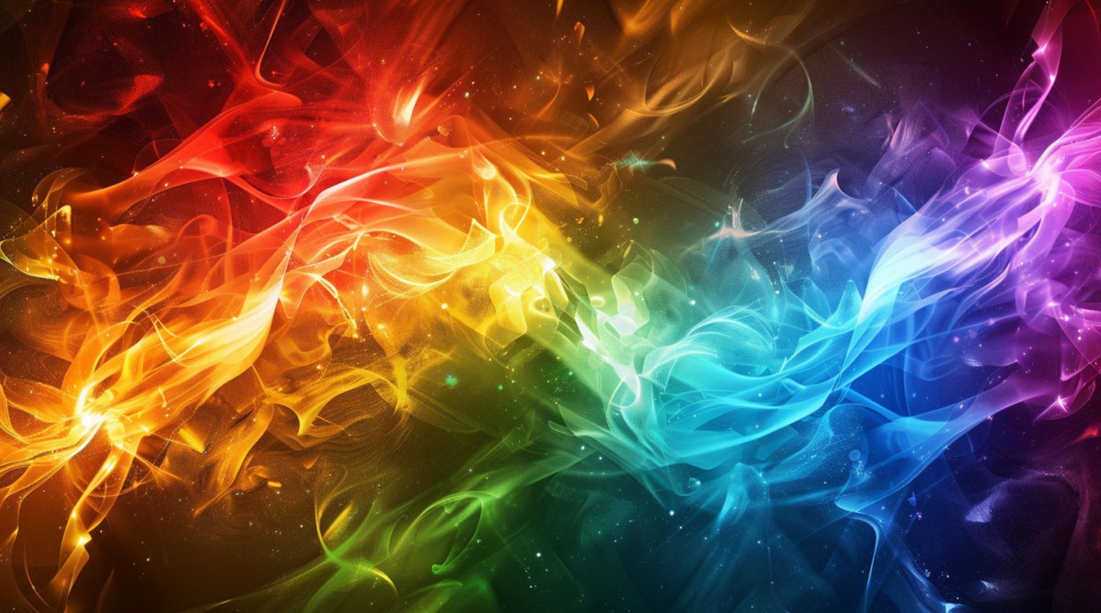 50 4K Desktop Wallpapers Bundle, Colorful Computer Backgrounds, Mac ...