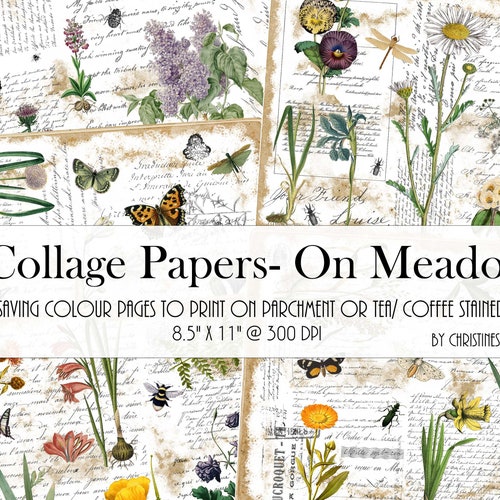 Random Labels Digital Junk Journal Kit Printables Art - Etsy