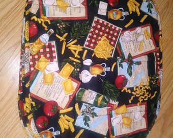 Italian Pasta Placemats Pair Handmade Chef Cook Garlic - Etsy