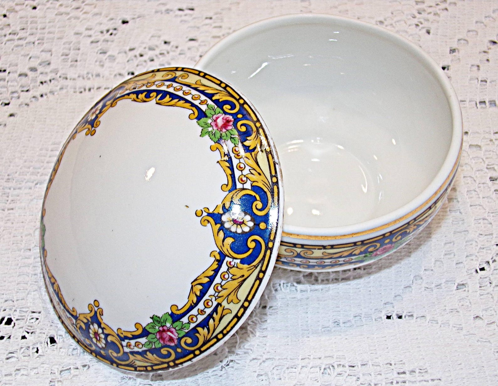 France Vintage - Charming Small Porcelain Box From Limoges France ...