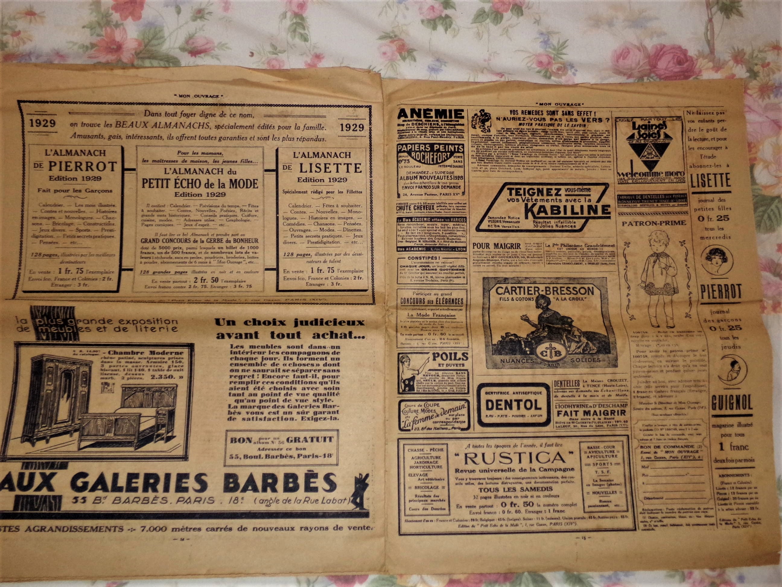 1928 MON OUVRAGE magazine ancien 1928 French Vintage - Etsy France