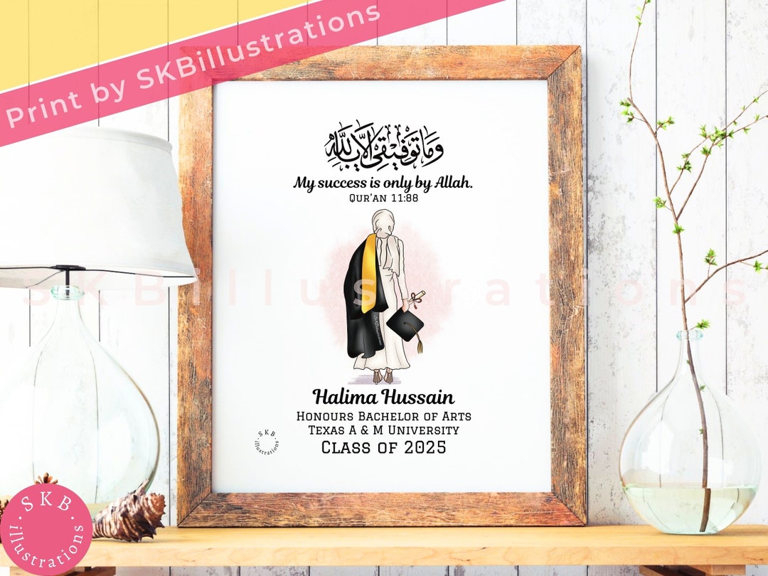 Muslim Hijabi Graduation Gift Quran Arabic Graduation Keepsake Friend ...