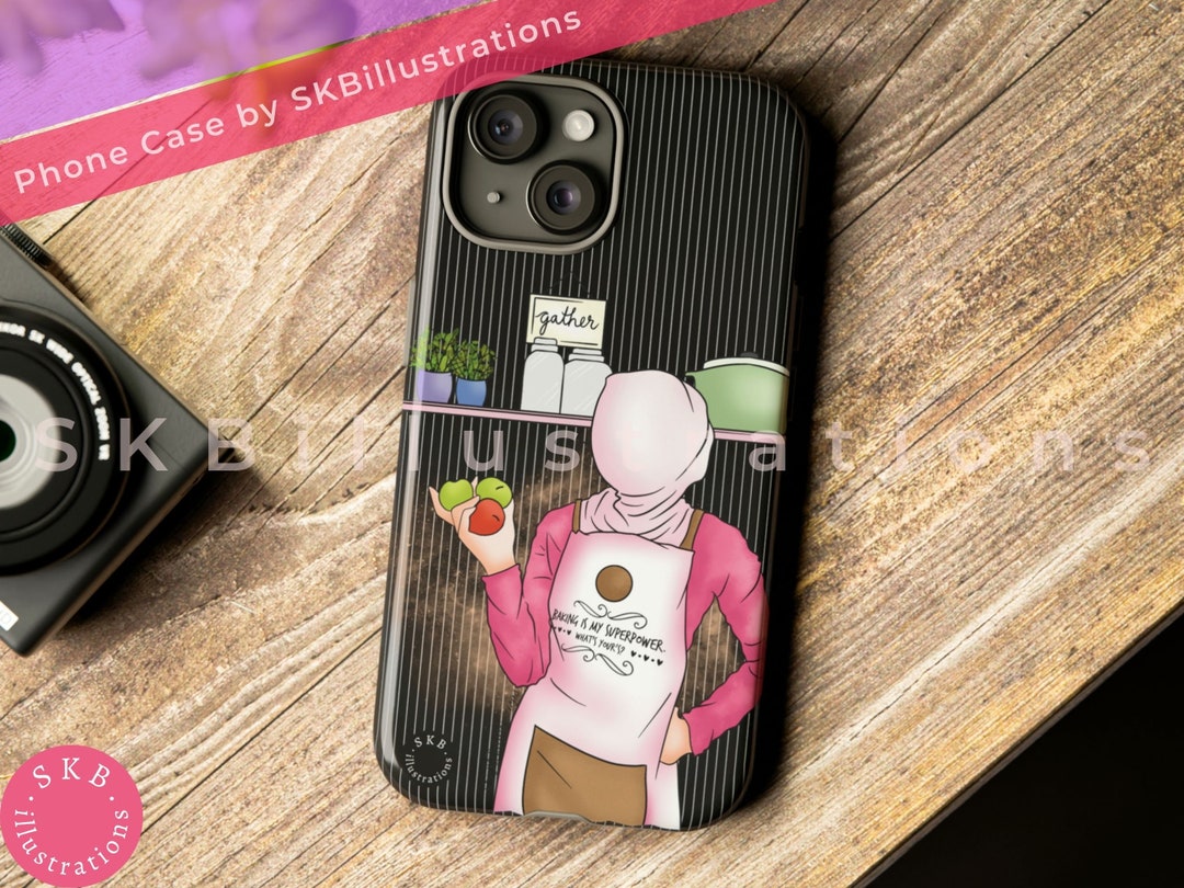 Hijabi Baker Bakery Owner Gift Muslim Woman Phone Case Muslim Girl Gift ...