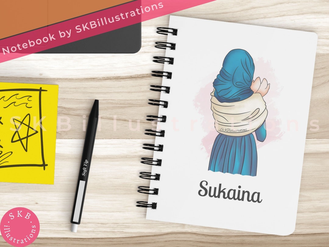 Customized Dua Notebook Hijabi Girl Gift Muslim Dua Diary Ramadan Duas ...