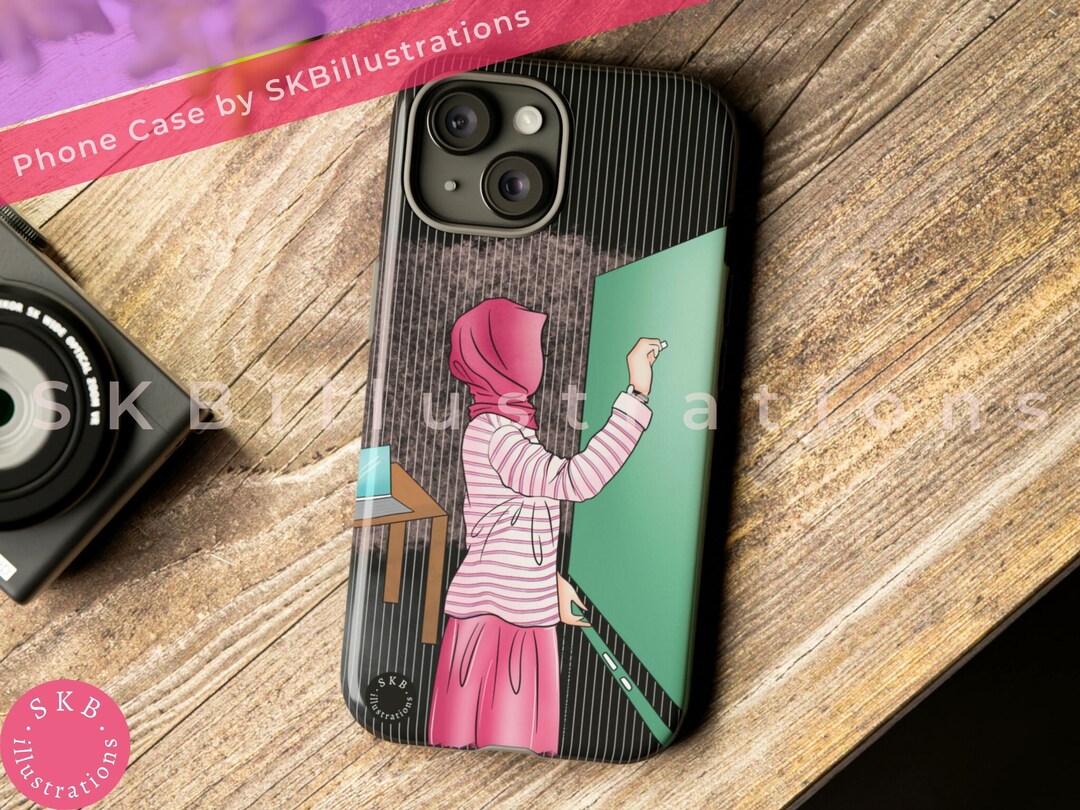 Hijabi Teacher Gift Muslim Woman Phone Case Muslim Girl Gift Hijabi ...