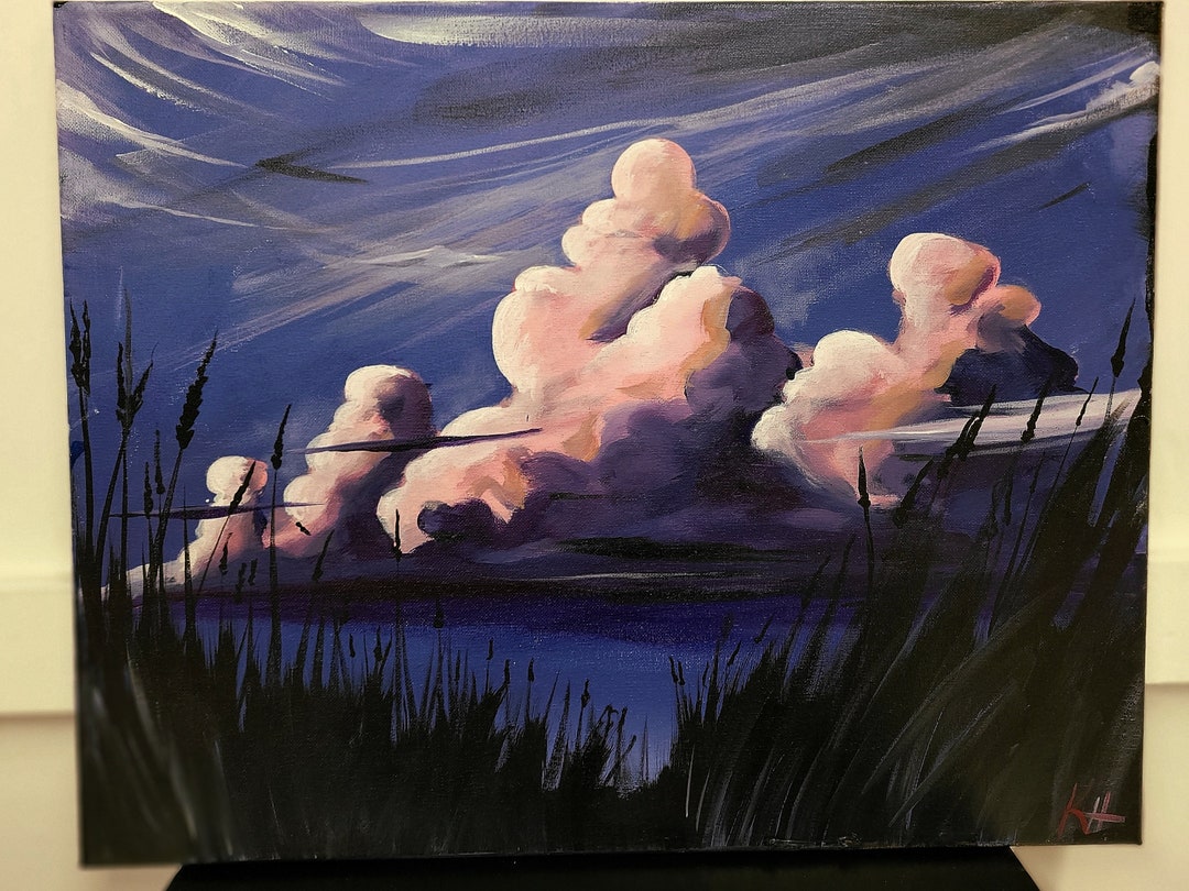 COTTON CANDY DANDY painting - Etsy