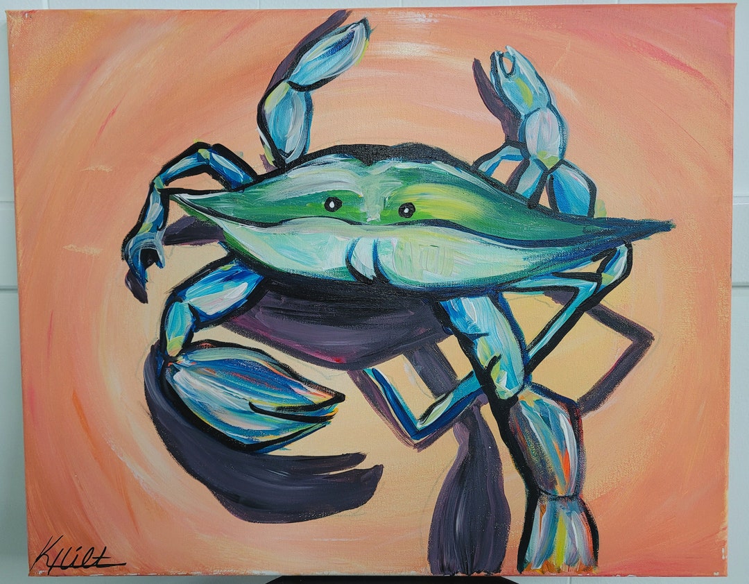 CRABBY PANTS (painting) - Etsy